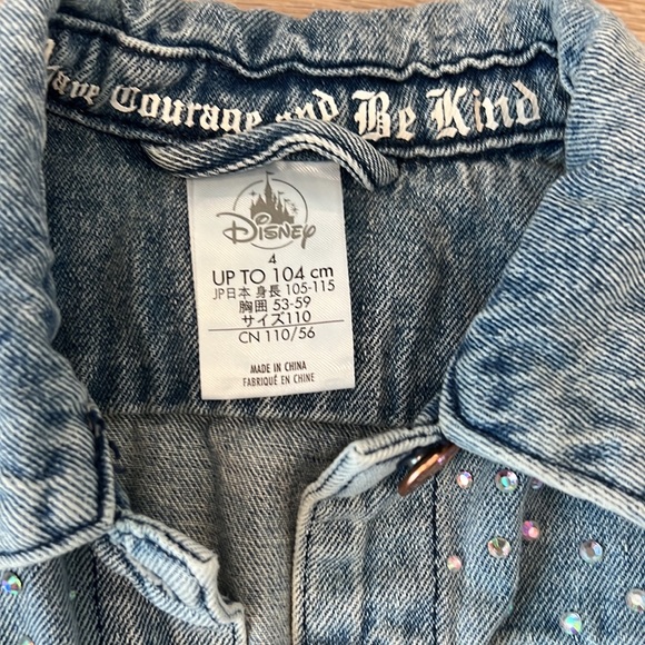 Disney | Jackets & Coats | Like New Disney Cinderella Denim Jacket ...